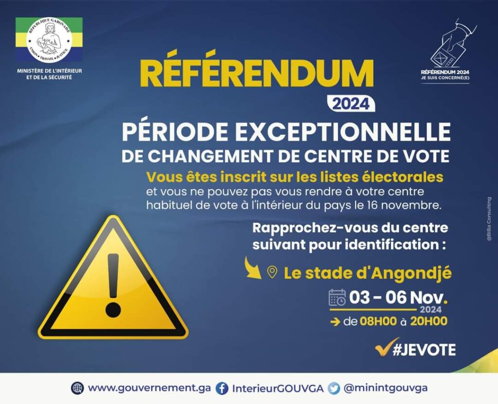Référendum au Gabon : une période exceptionnelle de réclamations pour ...